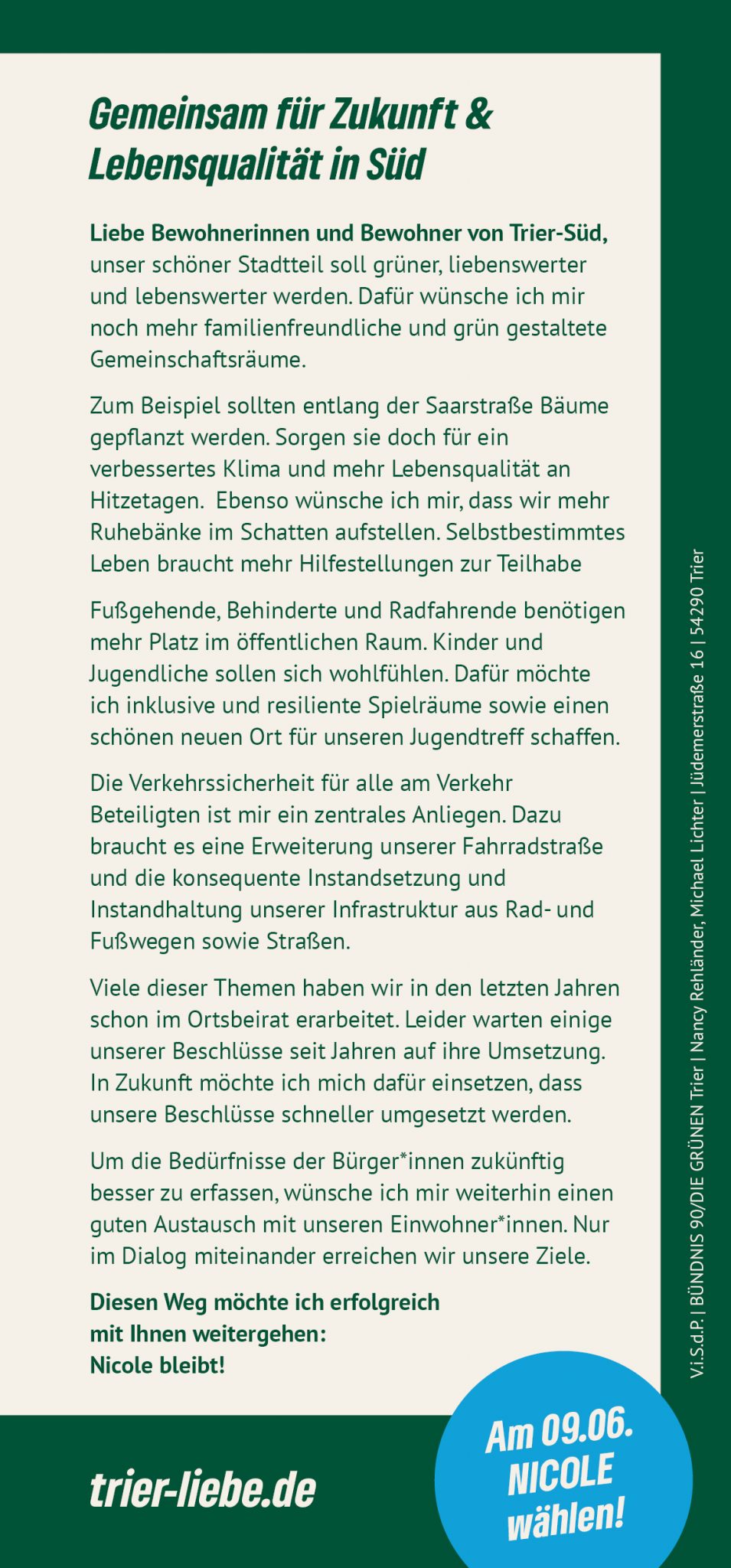 Ortsvorsteherin für Trier-Süd – Trier-Liebe.de